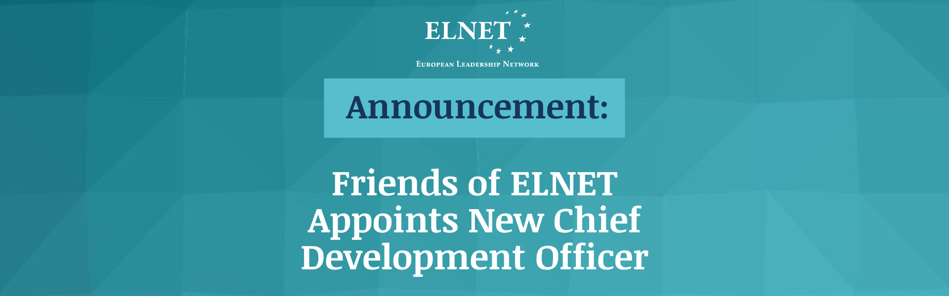 Friends of ELNET Appoints New Chief Development Officer - ELNET